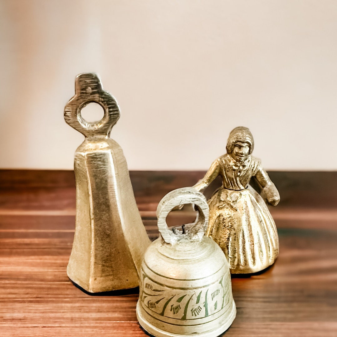 Vintage Brass Bells, Collection of Hand Bells, Gift for Daughter From ...