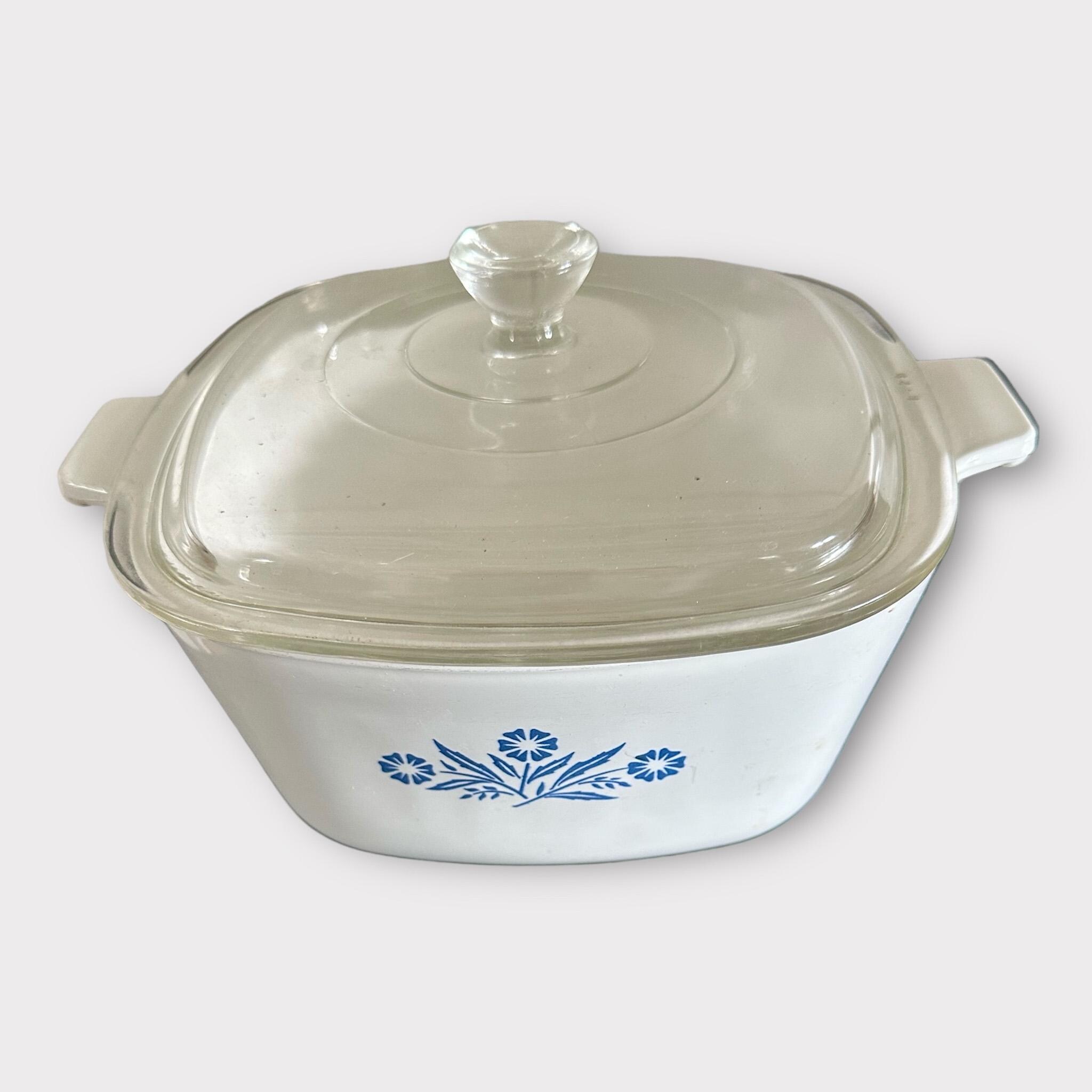 Vintage Corning Ware Casserole Dish, Blue Cornflower Covered Dish - Etsy
