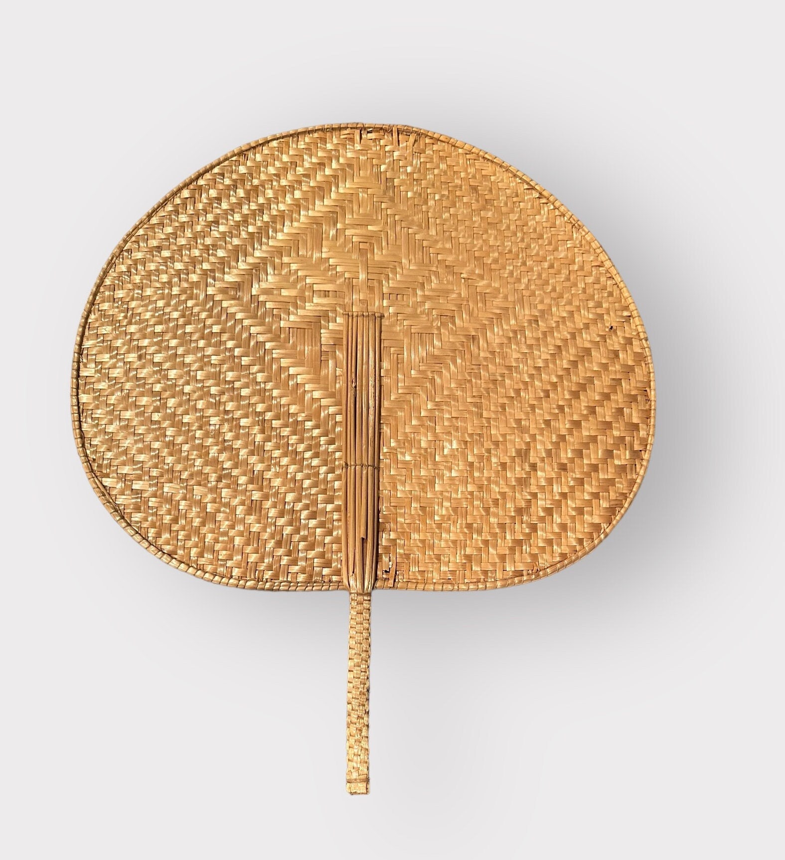 Vintage Woven Hand Fans, Palm Leaf Decor, Bohemian Decor, Set of 2 - Etsy