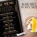 Custom Art Deco Signature 6 Cocktail Sign: 1920s Speakeasy Bar Gatsby ...
