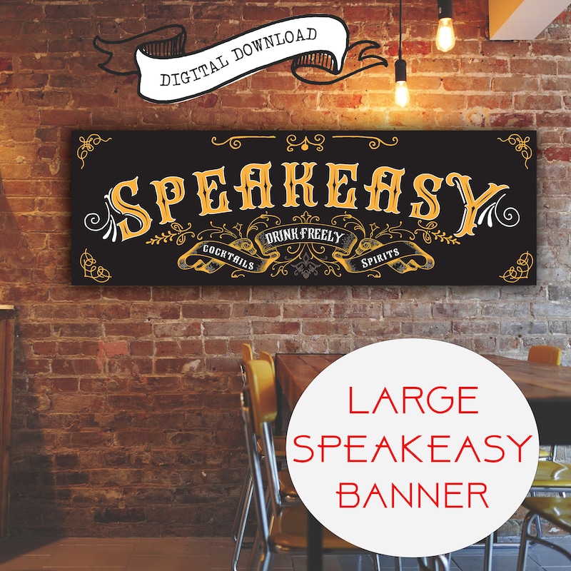 1920s Speakeasy Sign - Etsy