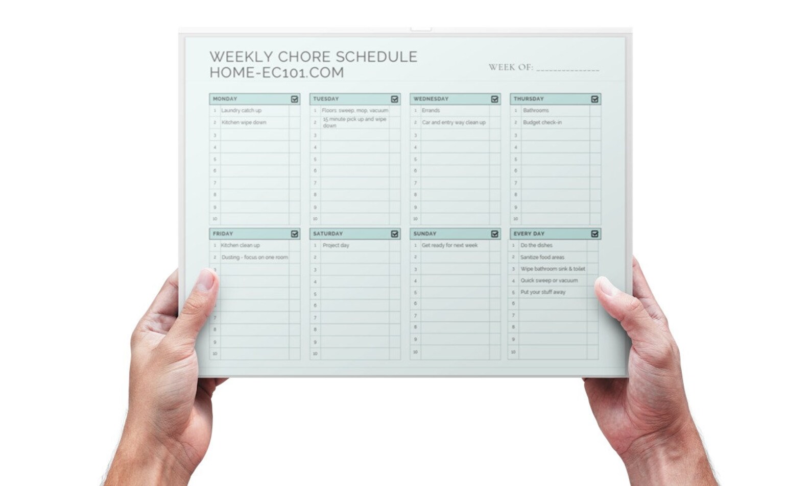 Editable Minimalist Planner Kids Chores Chart for Kids Printable Home ...