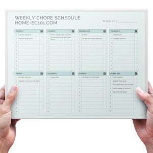 Editable Minimalist Planner Kids Chores Chart for Kids Printable Home ...