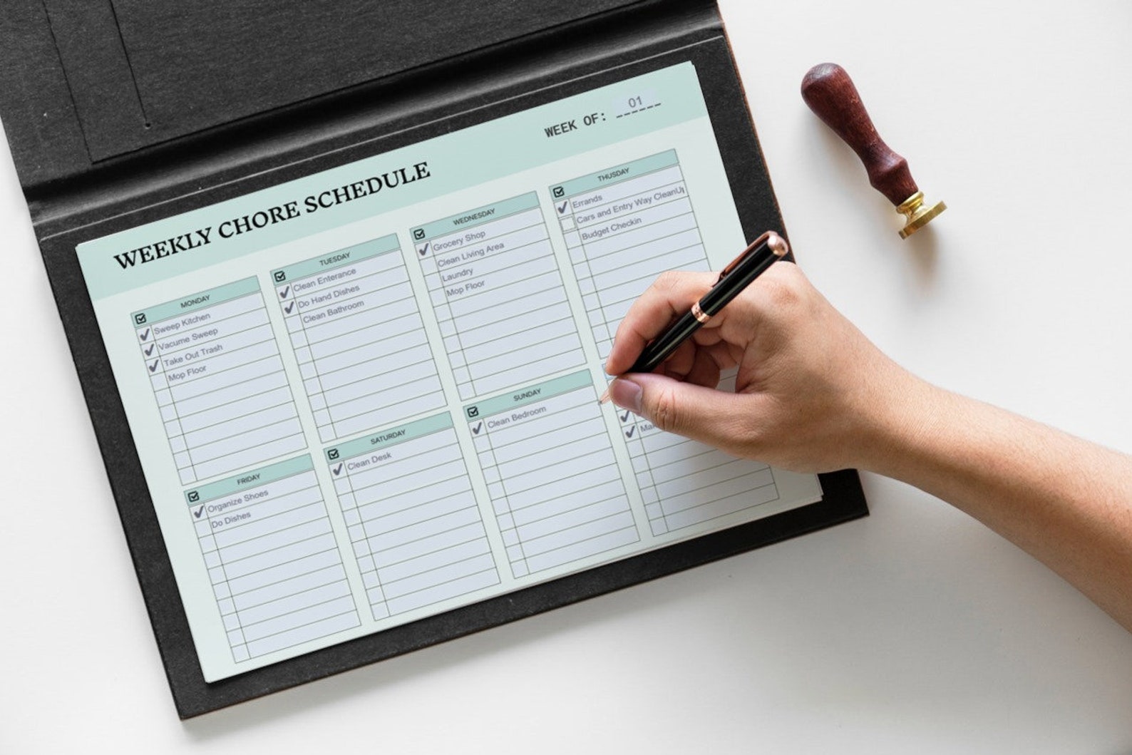 Editable Minimalist Planner Kids Chores Chart for Kids Printable Home ...