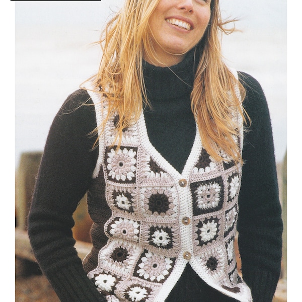Granny Square Coat Dk - Etsy