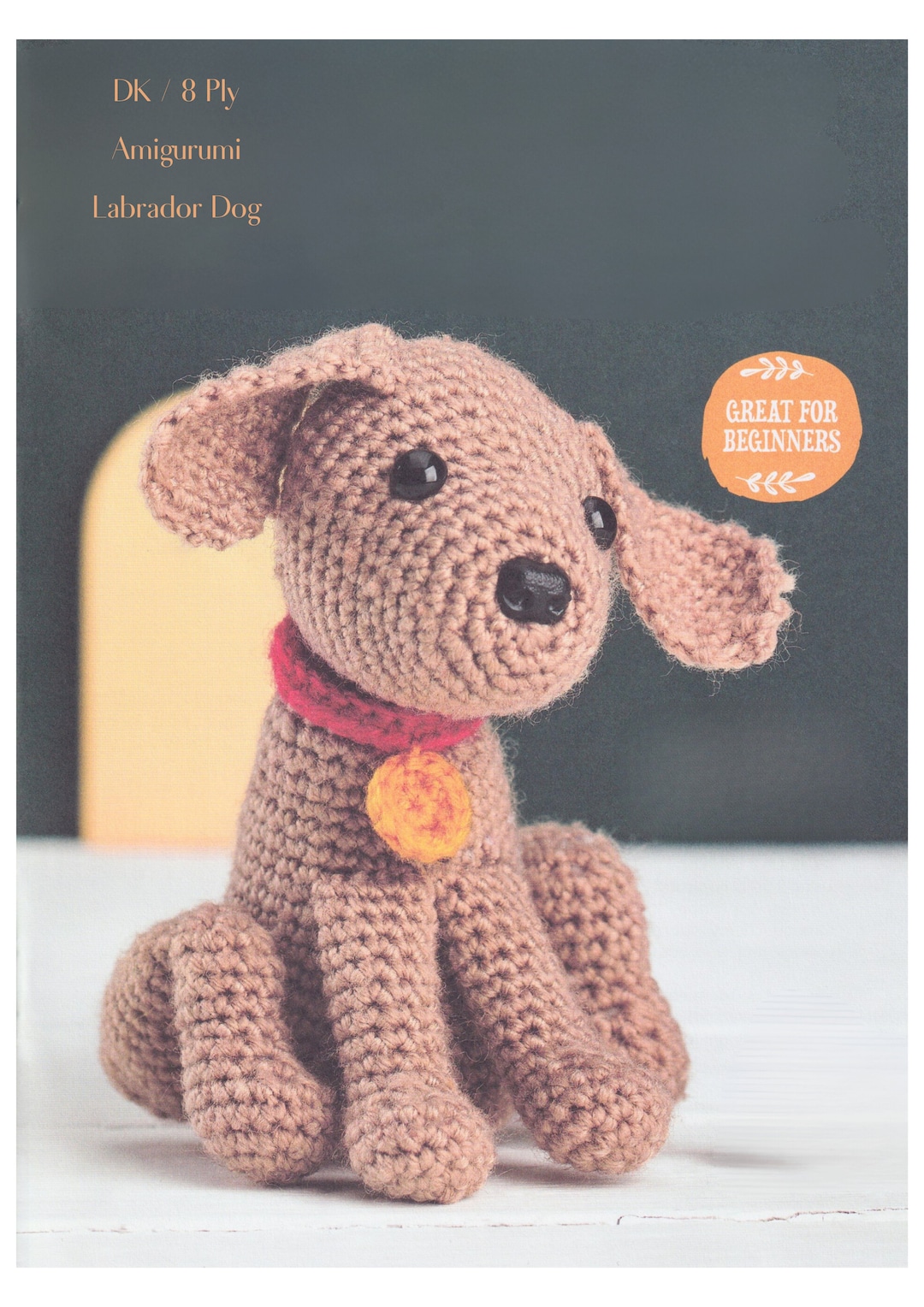 Crochet Pattern Dog Labrador Amigurumi Animal Puppy 14cm Tall PDF ...