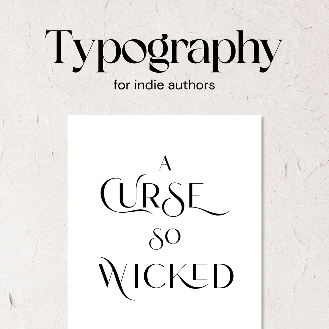 Typography for Book and Book Covers - Etsy