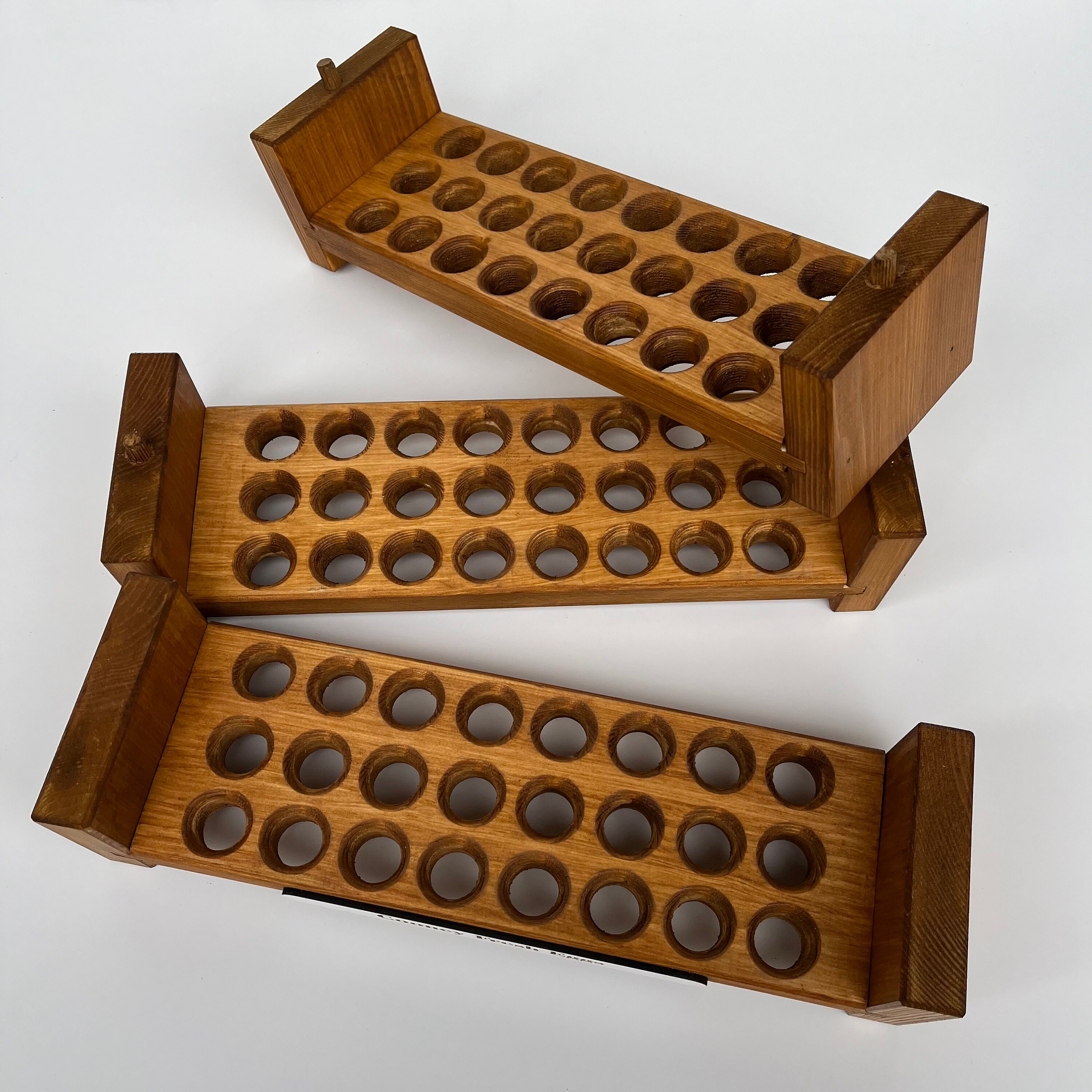 Personalized Farmhouse Stackable Wooden Quail Egg Holder L Egg Storage ...