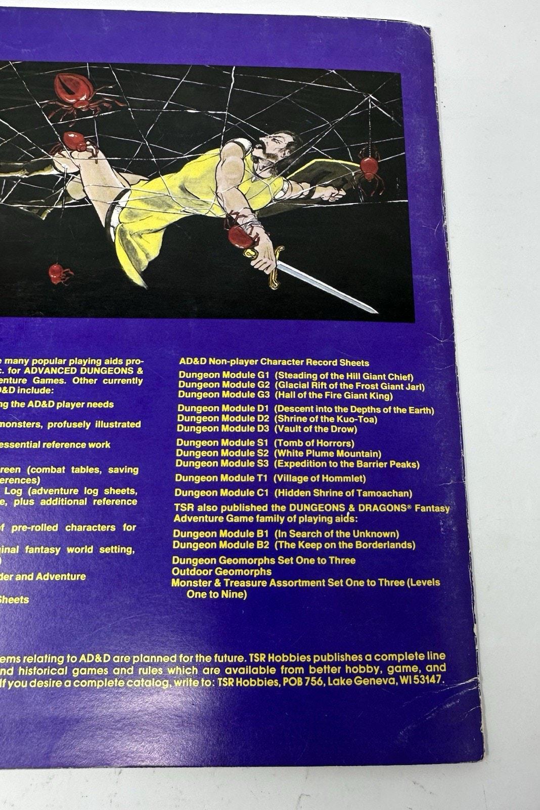 Dungeons and Dragons Queen of the Demonweb Pits 2nd Print Q1 RPG TSR ...