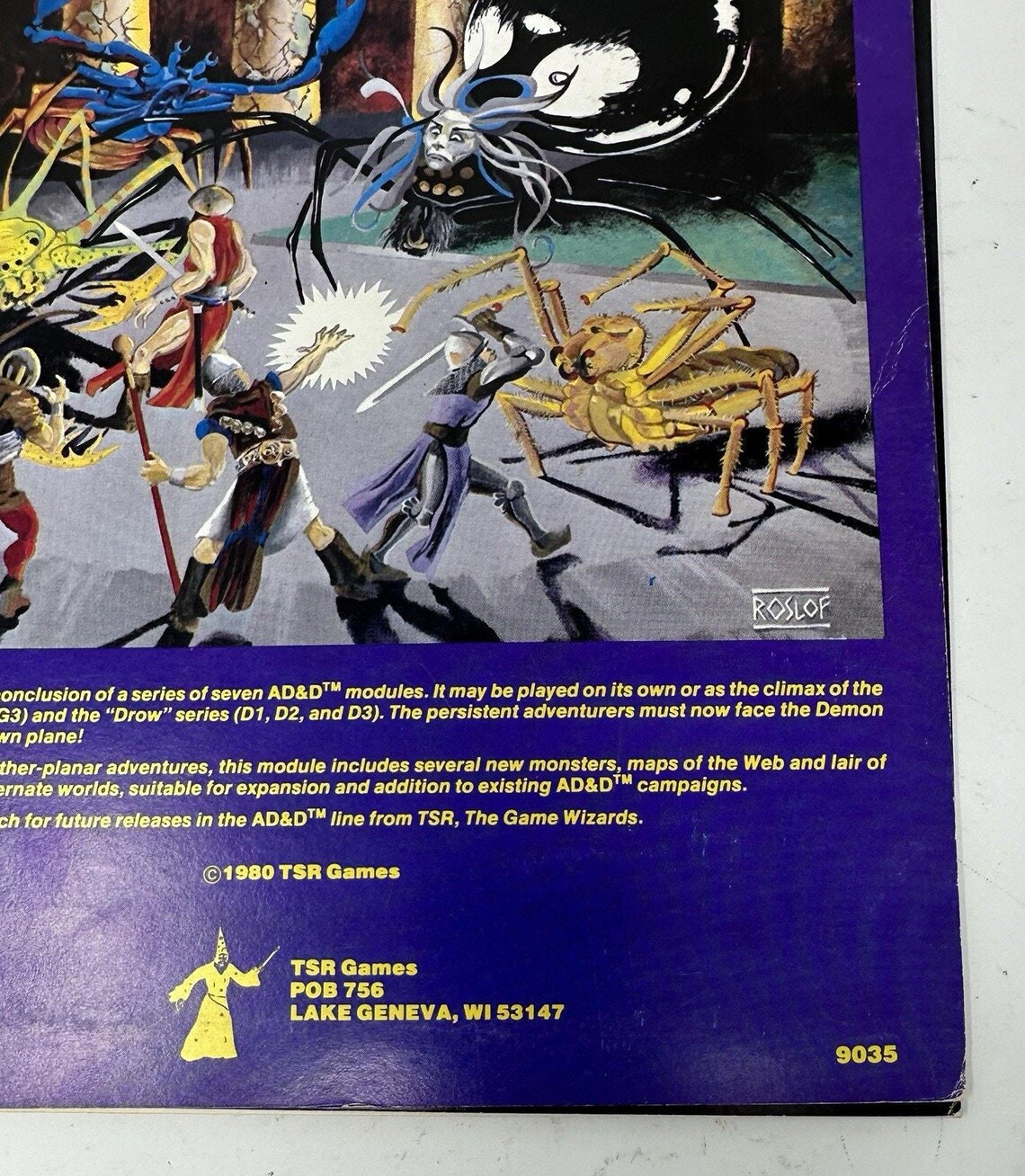 Dungeons and Dragons Queen of the Demonweb Pits 2nd Print Q1 RPG TSR ...