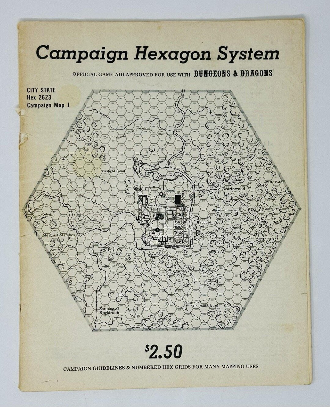 Judges Guild Campaign Hexagon System Dungeons & Dragons 1976 - Etsy UK