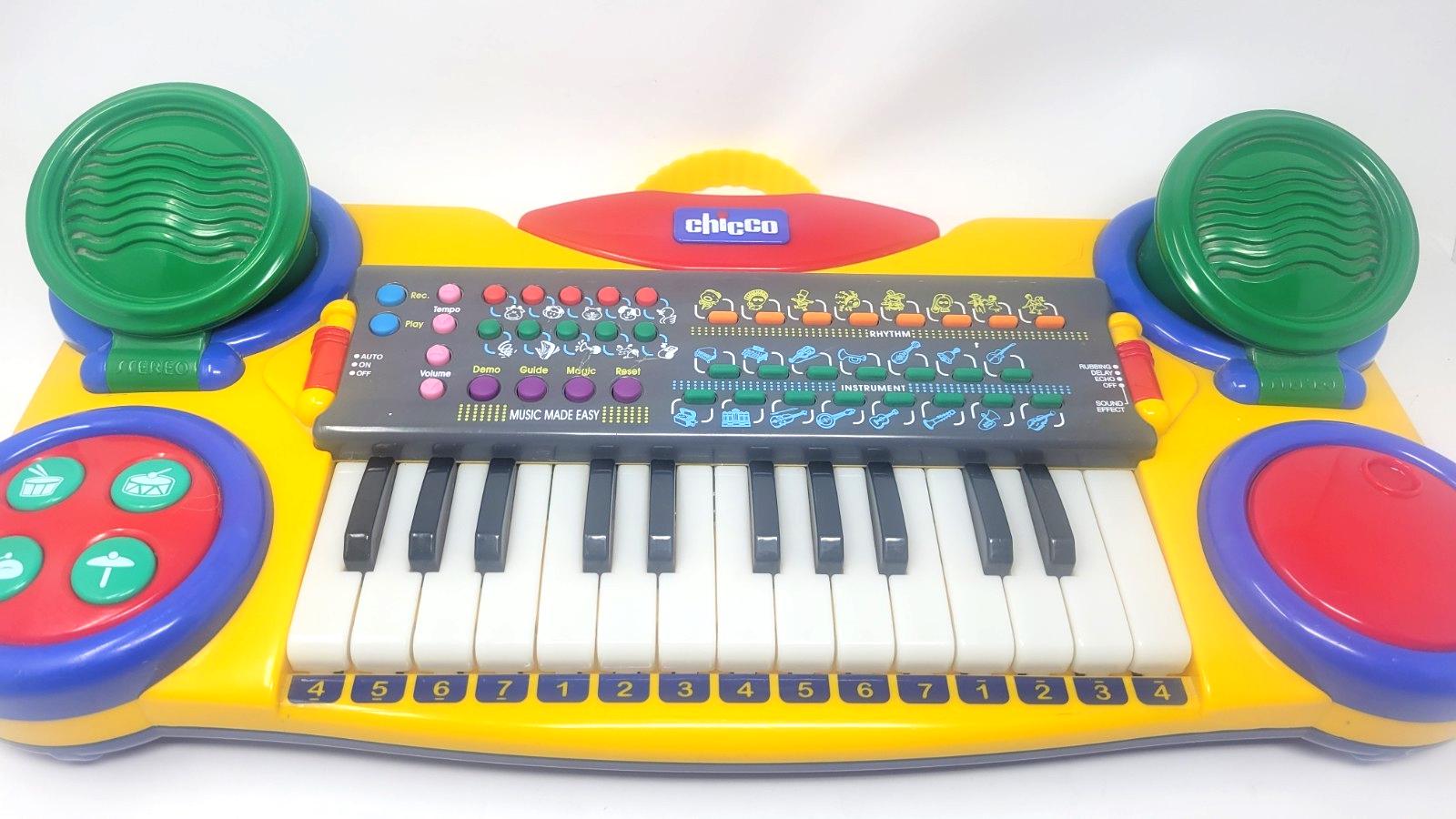 Vintage CHICCO Keyboard Baby Orchestra Kids Child Piano Instrument DC6V ...