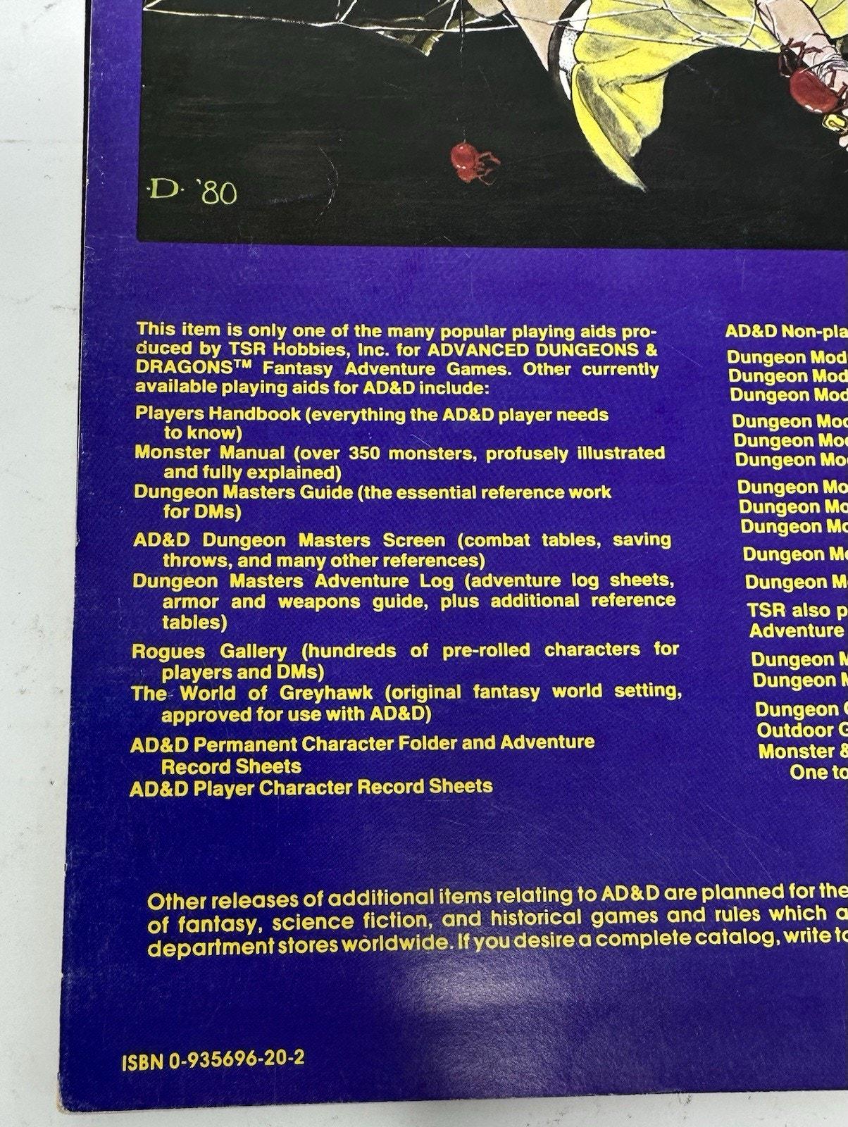 Dungeons and Dragons Queen of the Demonweb Pits 2nd Print Q1 RPG TSR ...