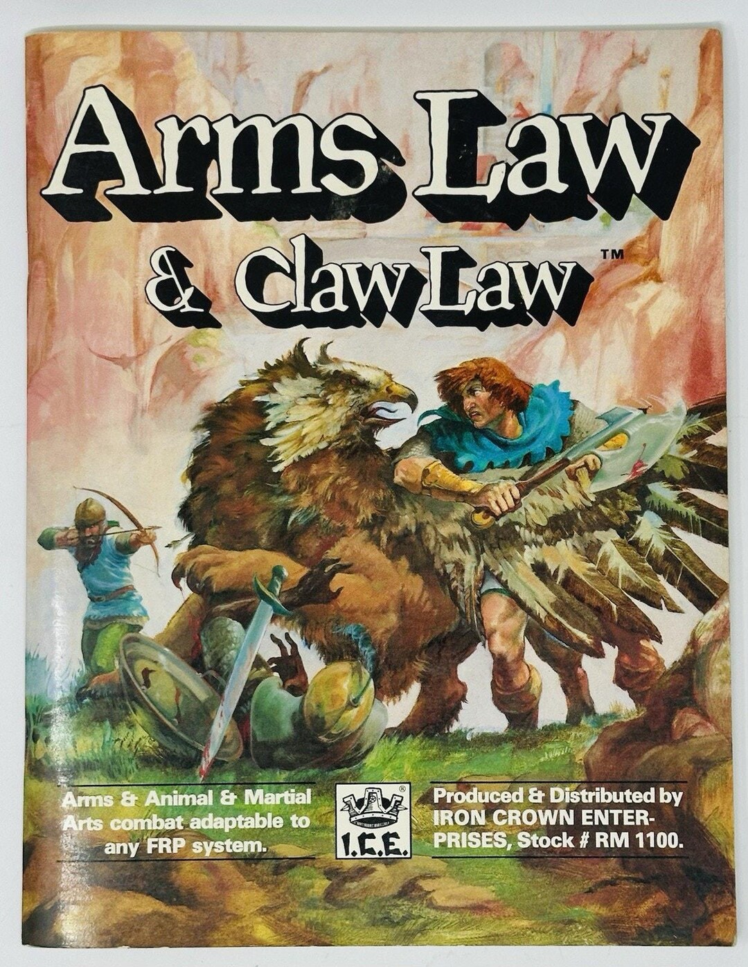 Arms Law & Claw Law ICE Role Playing Game Supplement RPG Rolemaster ...