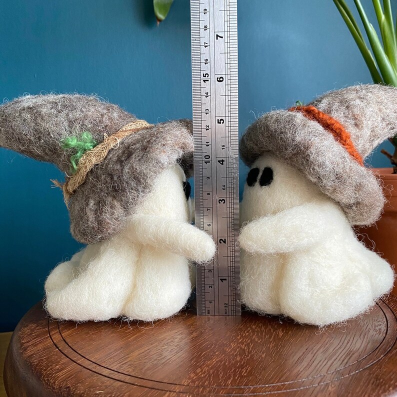 Handmade Wool Wizard Ghosties Needle Felted Ghosts Looking for Their ...