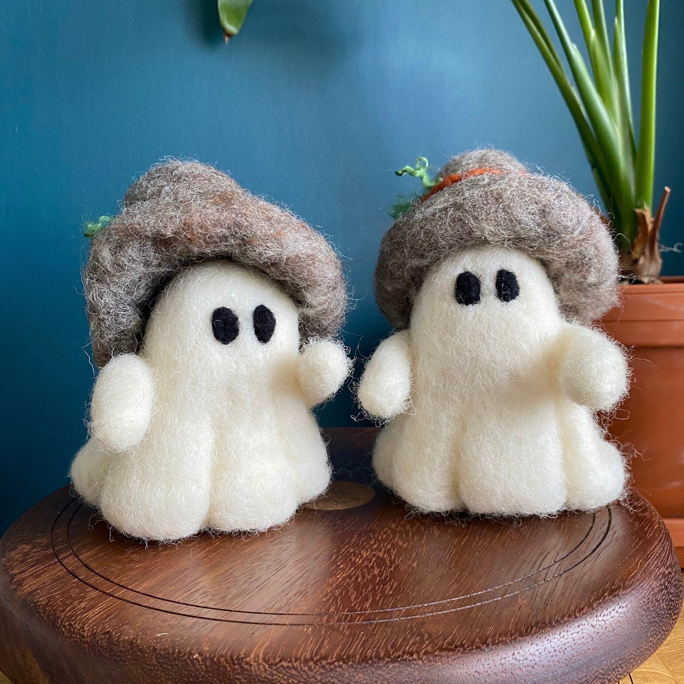 Handmade Wool Wizard Ghosties Needle Felted Ghosts Looking for Their ...