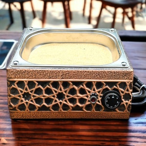 Copper Turkish Heating Sand Coffee Maker Medium Rec Polygon Design ...