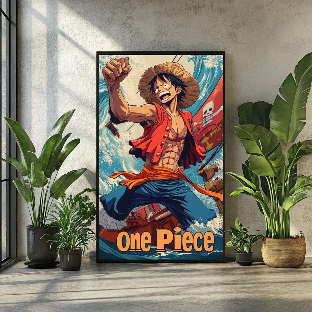 One Piece Art, Art One Piece, Wall Art Anime, Art Monkey D. Luffy ...