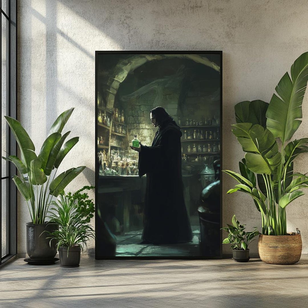 Severus Snape Poster, Harry Potter Fan Art, Digital Print Download ...