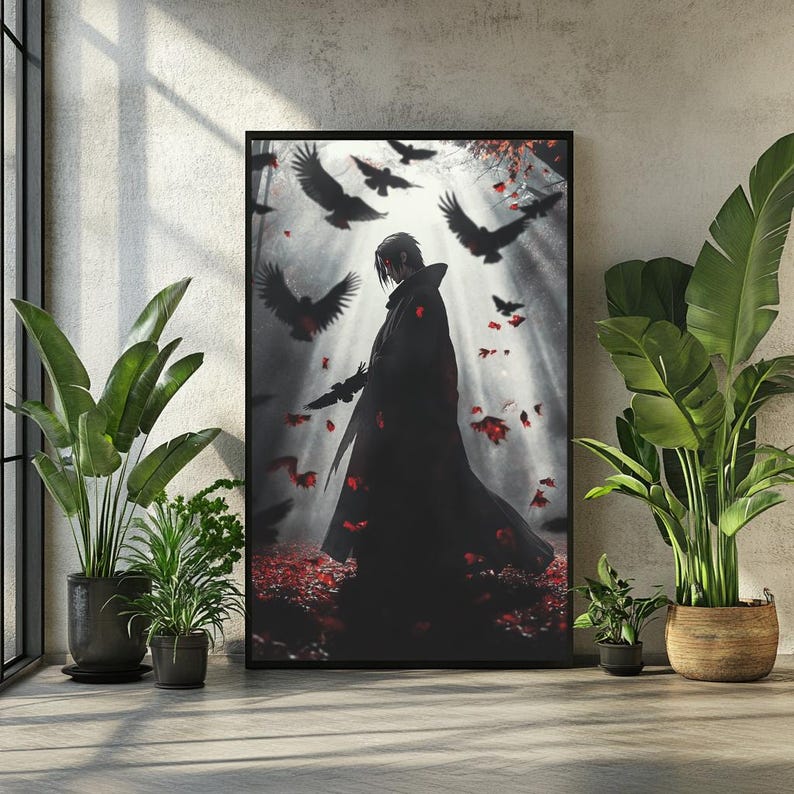 Itachi Uchiha Poster, Naruto Fan Art, Digital Print Download, Printable ...