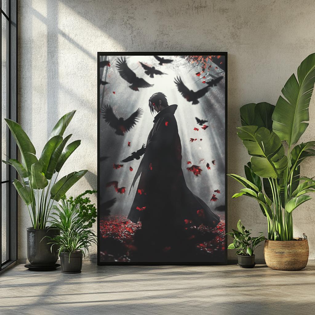 Itachi Uchiha Poster, Naruto Fan Art, Digital Print Download, Printable ...