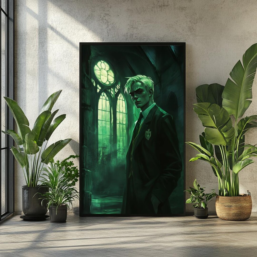 Draco Malfoy Poster, Harry Potter Fan Art, Digital Print Download ...