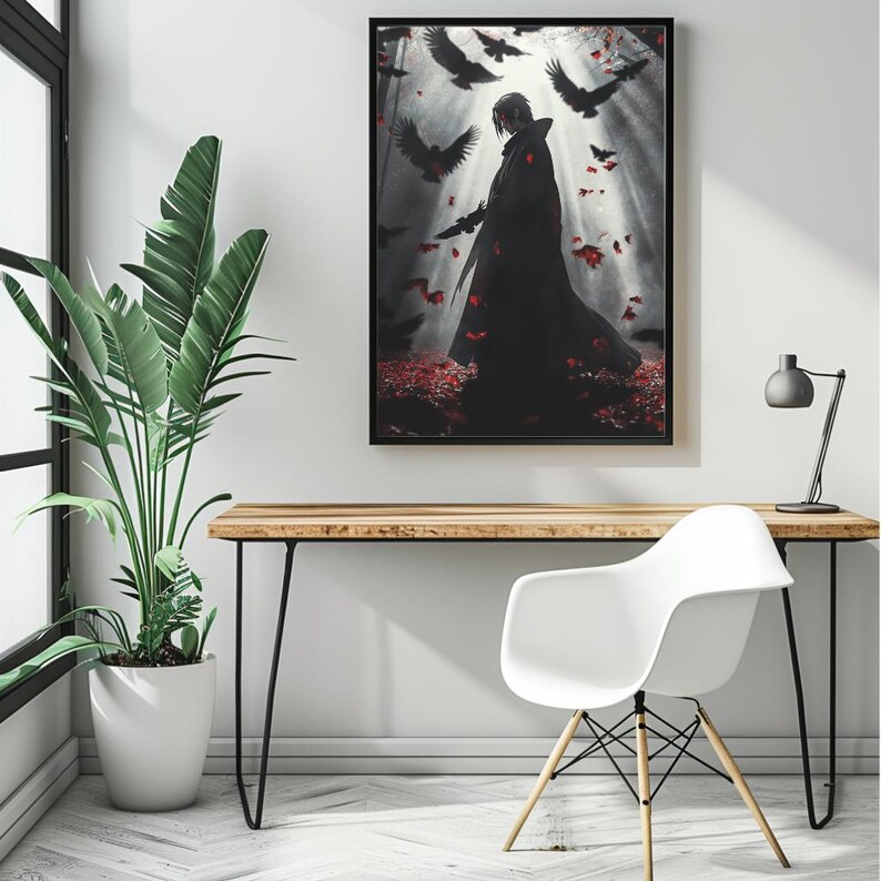 Itachi Uchiha Poster, Naruto Fan Art, Digital Print Download, Printable ...