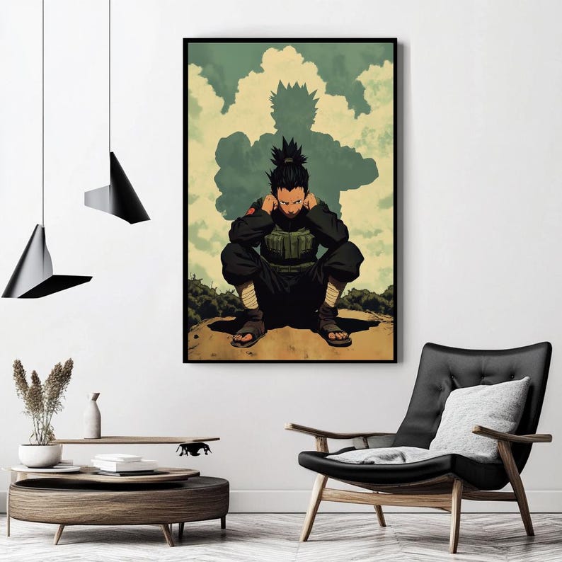 Shikamaru Nara Poster, Naruto Fan Art, Digital Print Download ...