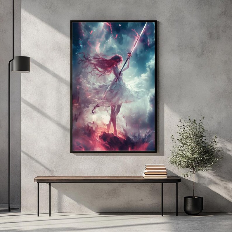 Asuna Poster, Sword Art Online Fan Art, Digital Print Download ...