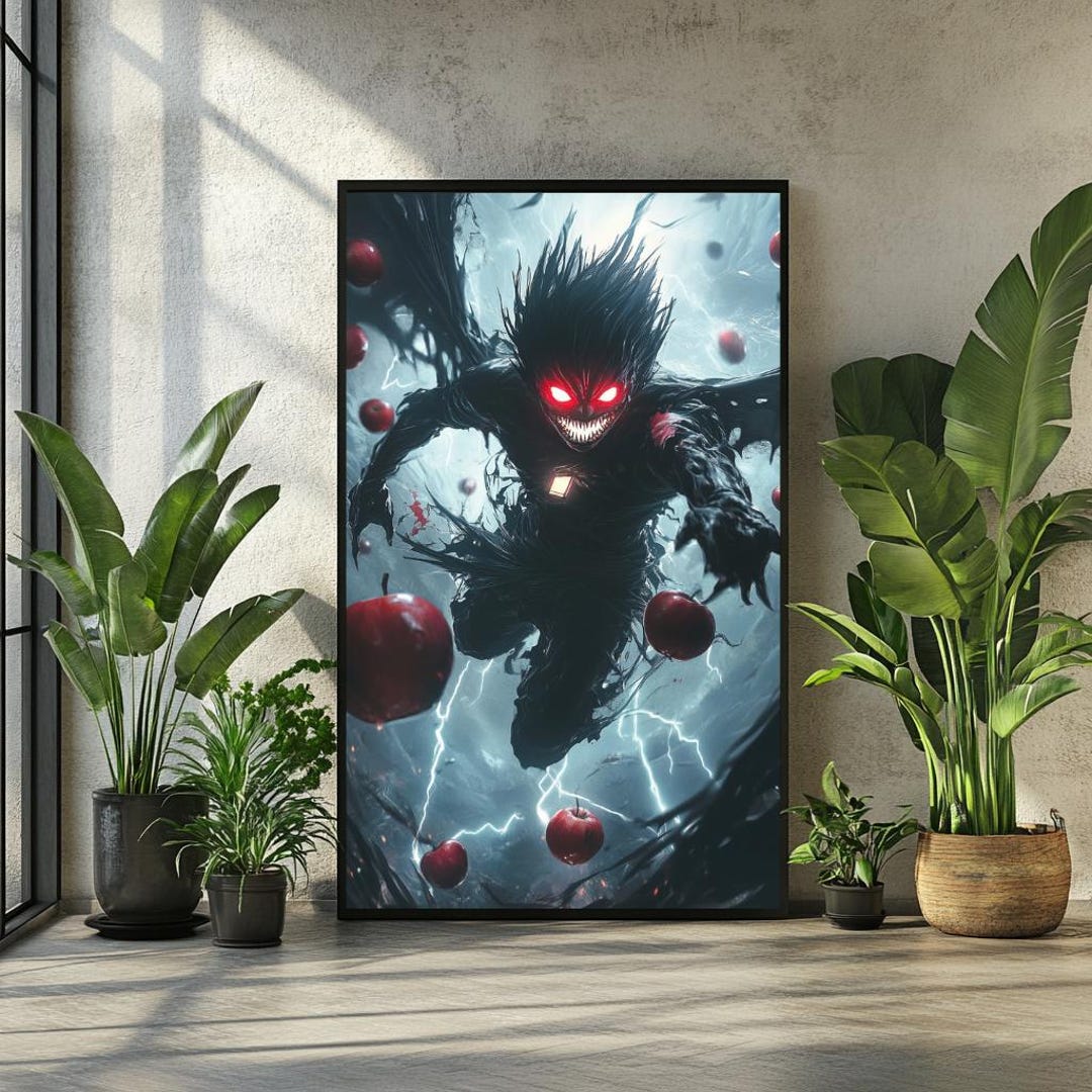 Ryuk Poster, Death Note Fan Art, Digital Print Download, Printable ...