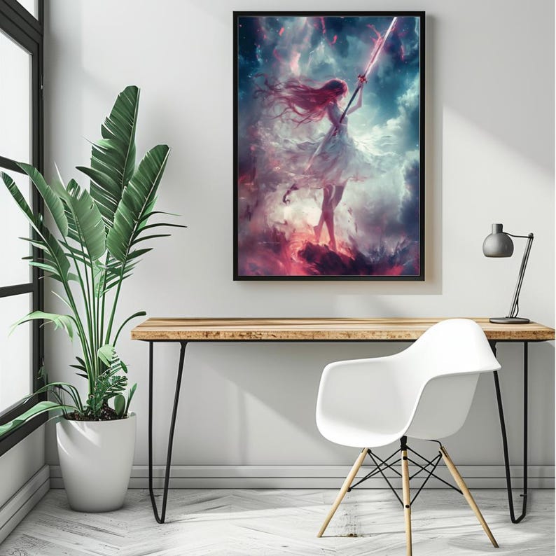 Asuna Poster, Sword Art Online Fan Art, Digital Print Download ...