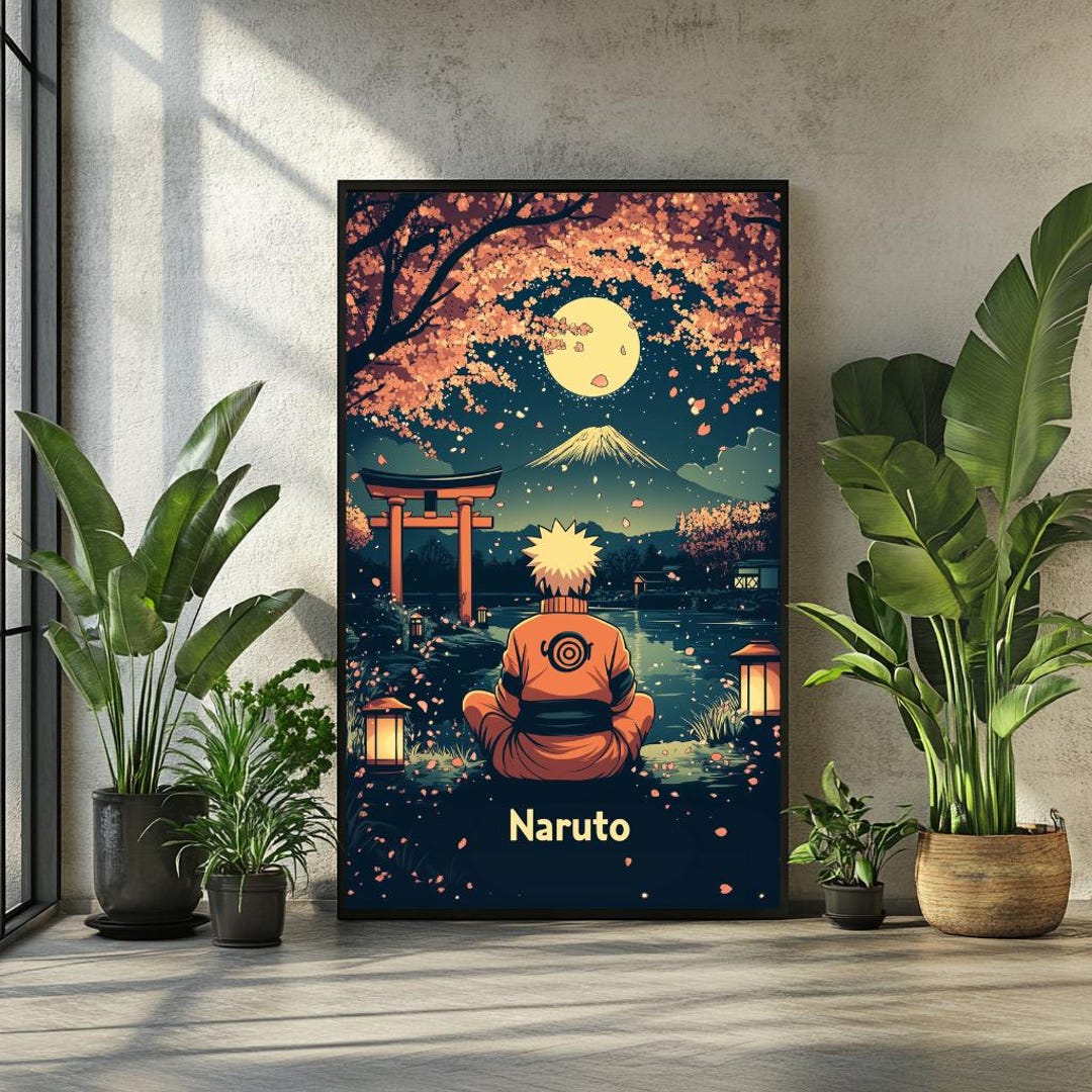 Naruto Art, Art Naruto Uzumaki, Wall Art Anime, Digital Art Naruto ...