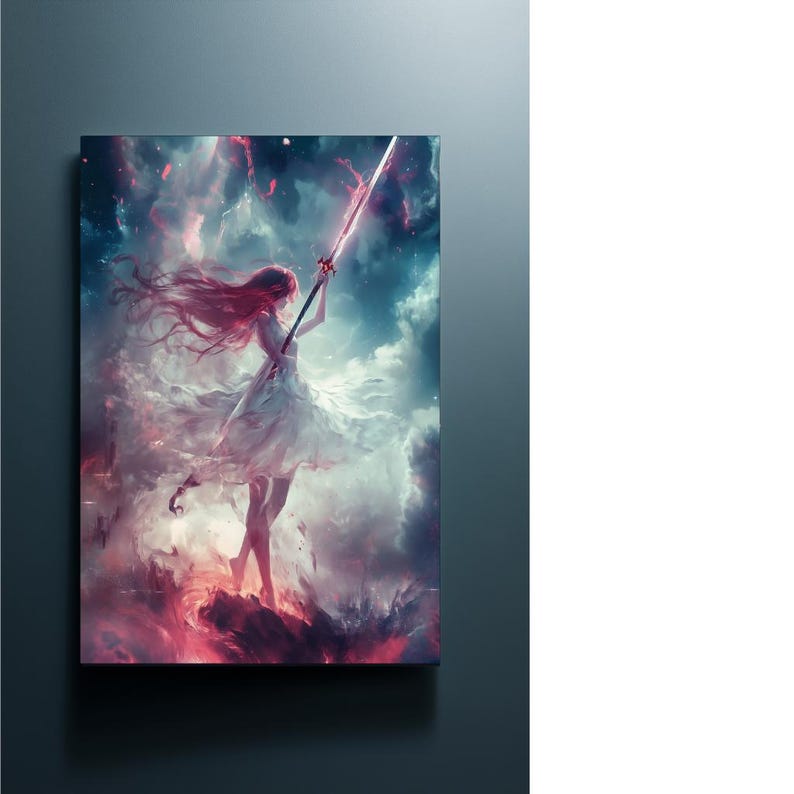 Asuna Poster, Sword Art Online Fan Art, Digital Print Download ...