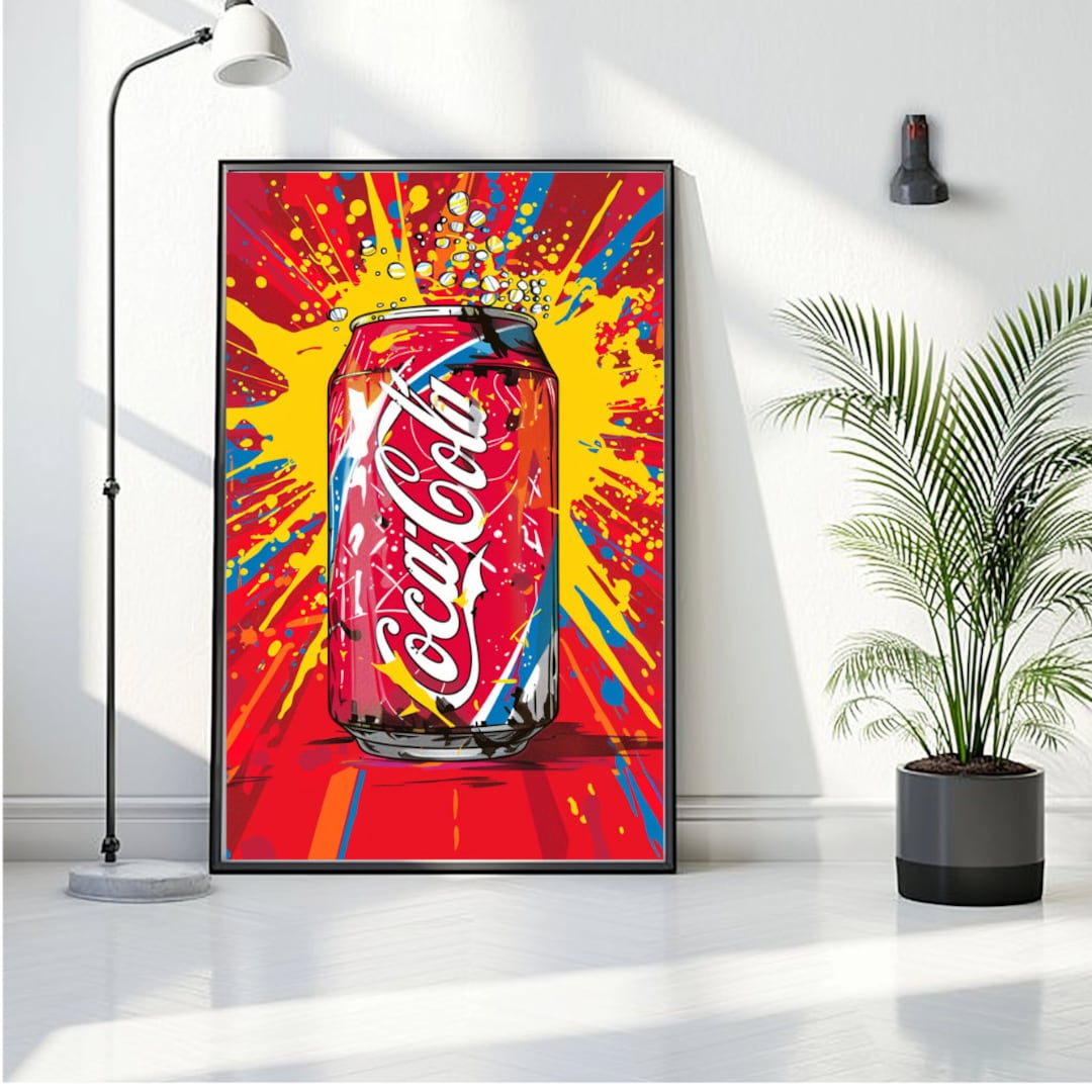 Coca Cola Pop Art, Pop Art Soda, Pop Wall Art, Digital Print Download ...