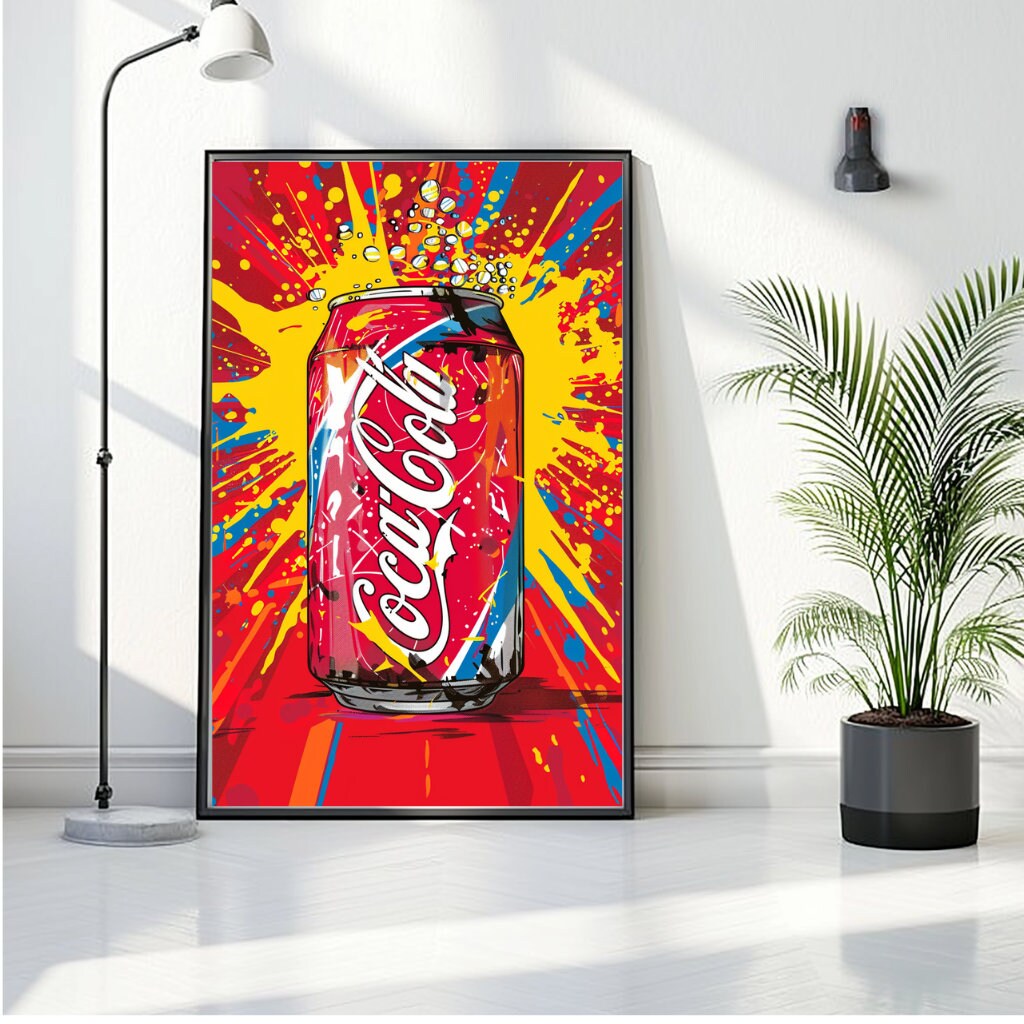 Coca Cola Pop Art, Pop Art Soda, Pop Wall Art, Digital Print Download ...