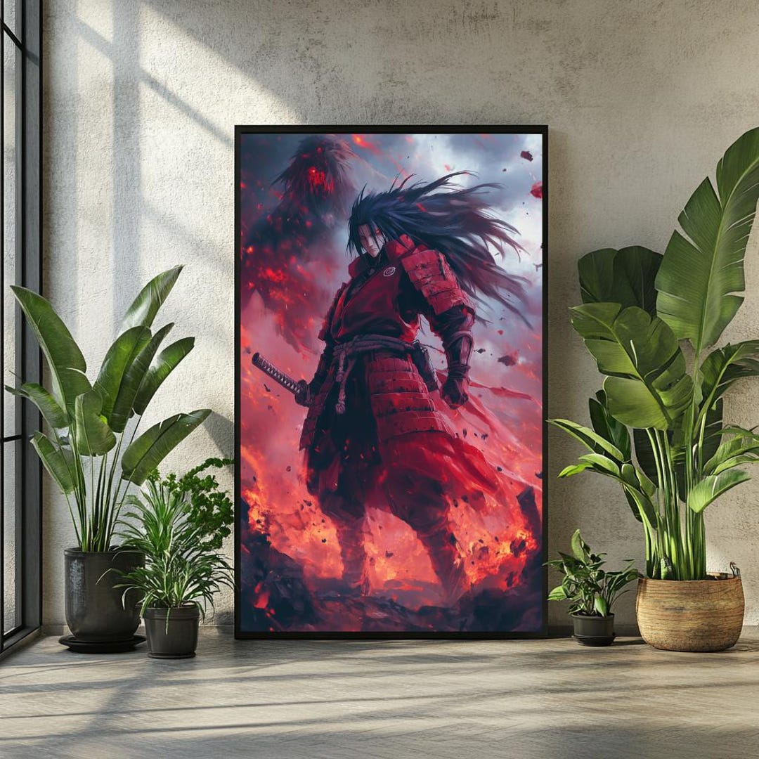 Madara Uchiha Poster, Naruto Fan Art, Digital Print Download, Printable ...