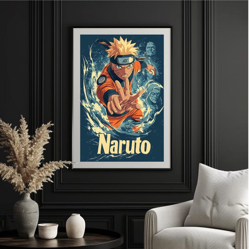 Naruto Art, Art Naruto Uzumaki, Wall Art Anime, Digital Art Naruto ...
