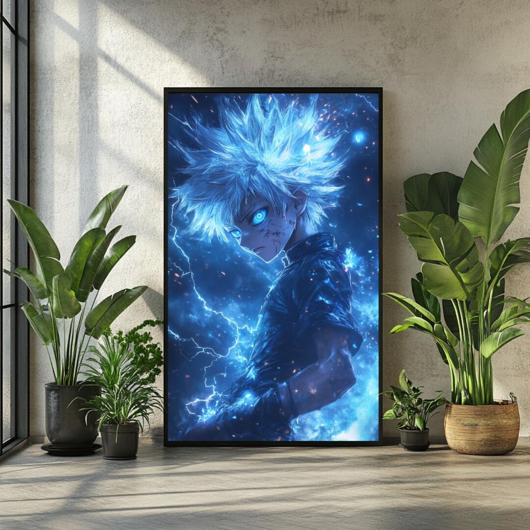 Killua Zoldyck Poster, Hunter X Hunter Fan Art, Digital Print Download ...