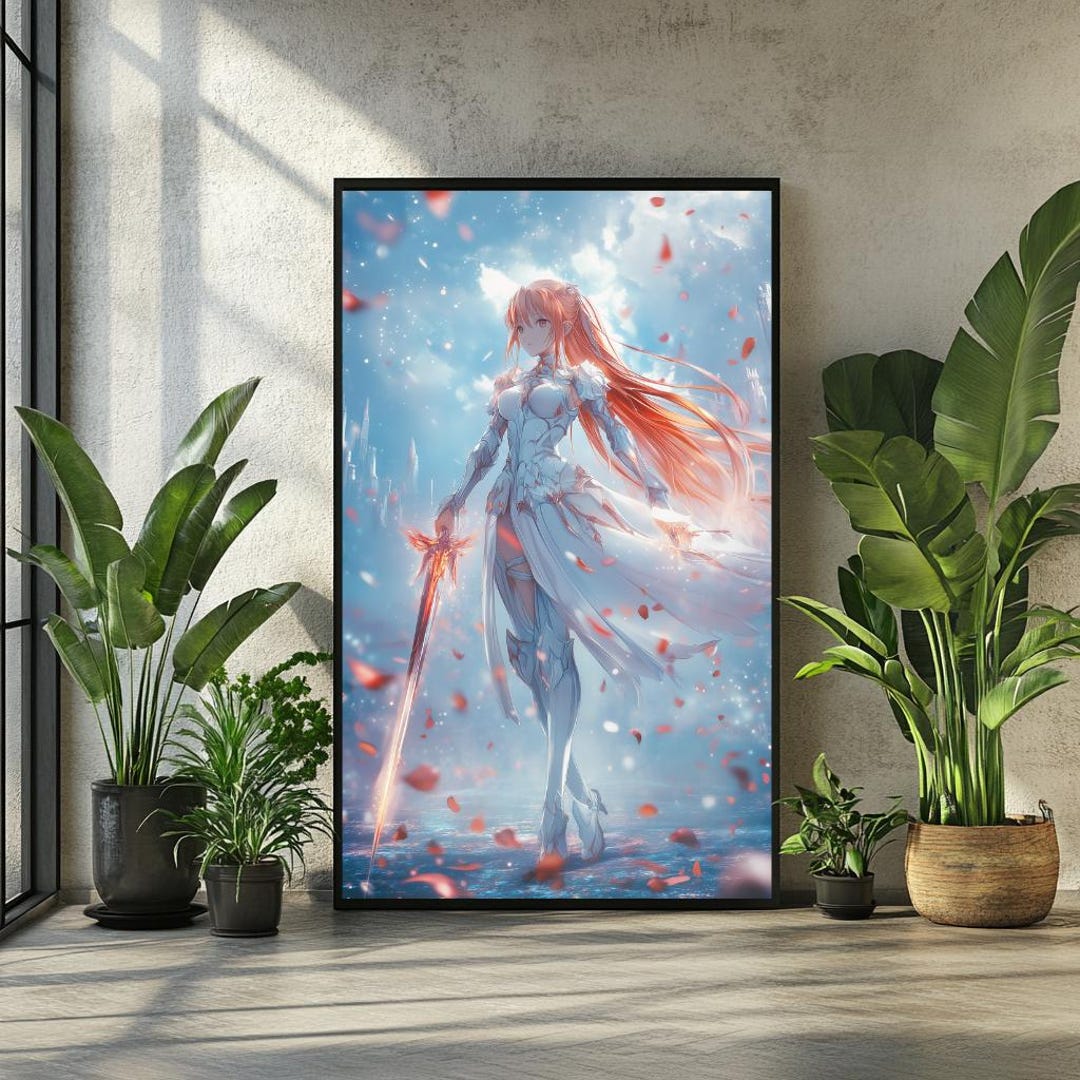 Asuna Poster, Sword Art Online Fan Art, Digital Print Download ...