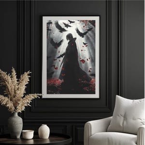 Itachi Uchiha Poster, Naruto Fan Art, Digital Print Download, Printable ...