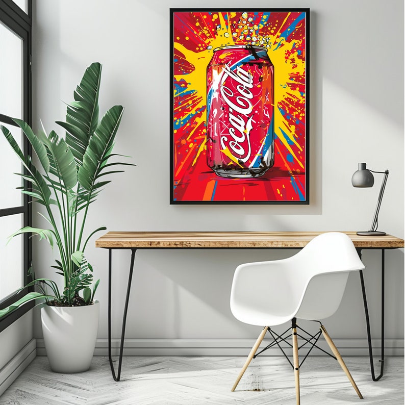 Coca Cola Pop Art, Pop Art Soda, Pop Wall Art, Digital Print Download ...