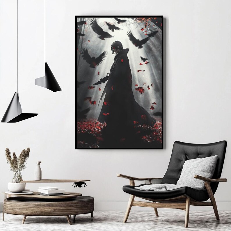 Itachi Uchiha Poster, Naruto Fan Art, Digital Print Download, Printable ...