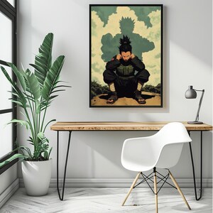 Shikamaru Nara Poster, Naruto Fan Art, Digital Print Download ...