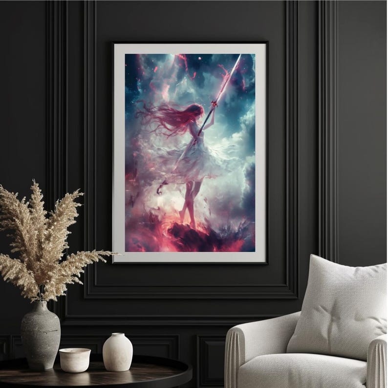 Asuna Poster, Sword Art Online Fan Art, Digital Print Download ...