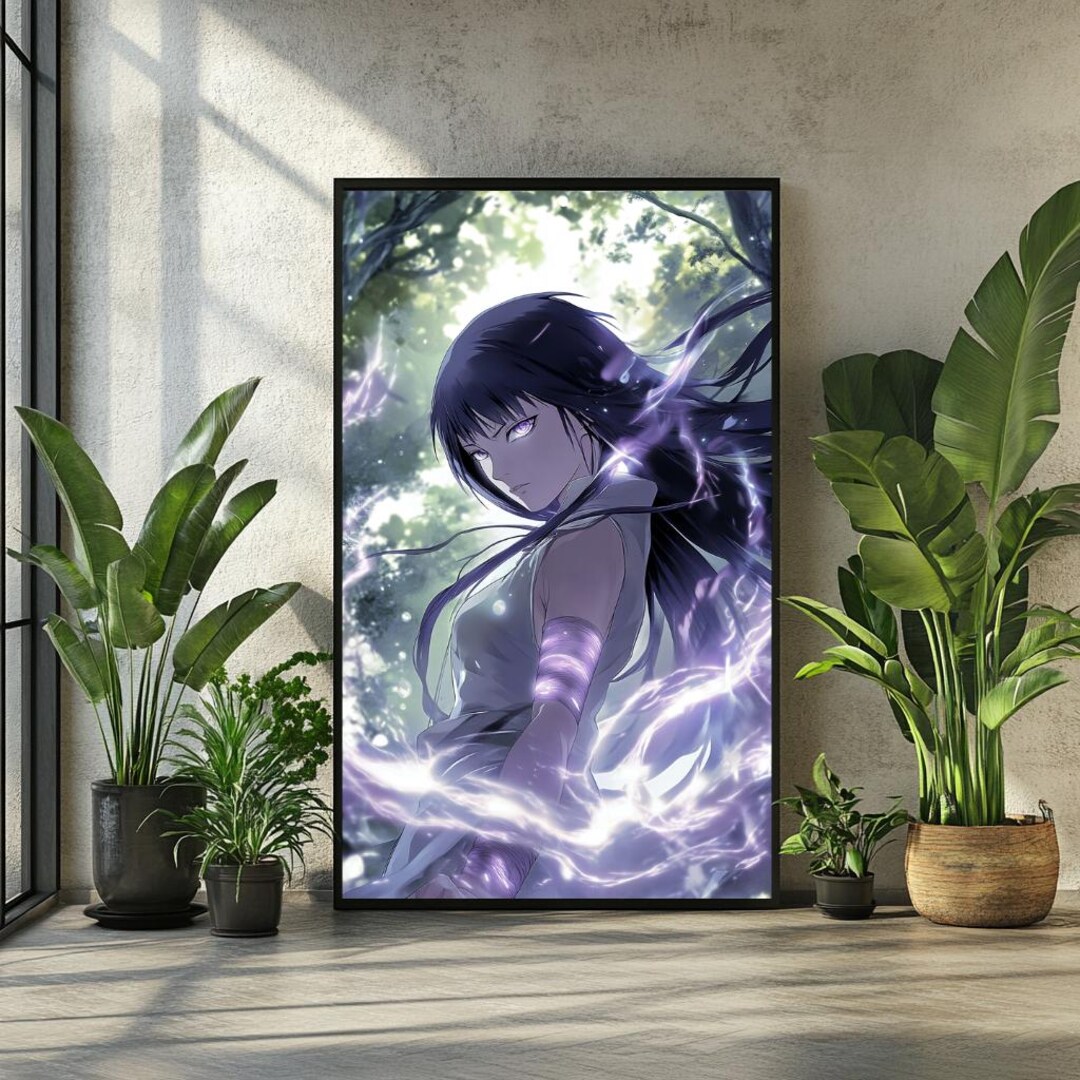 Hinata Hyuga Poster, Naruto Fan Art, Digital Print Download, Printable ...