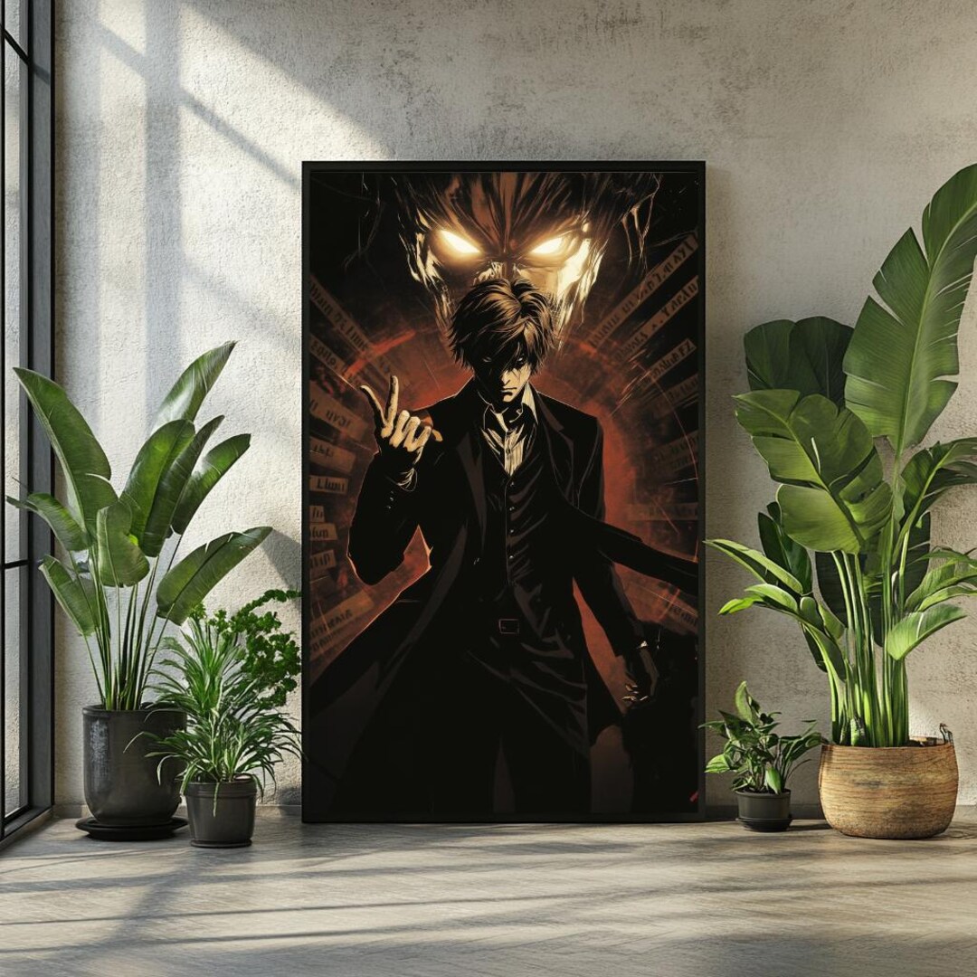 Light Yagami Poster, Death Note Fan Art, Digital Print Download ...