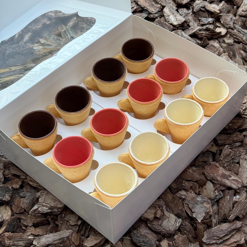 Edible Coffee Cups – Dessert Cups With Chocolate Glaze – Espresso ...