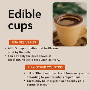 Ethically Sourced Edible Chocolate Cup - Perfect for Office & Gifting ...