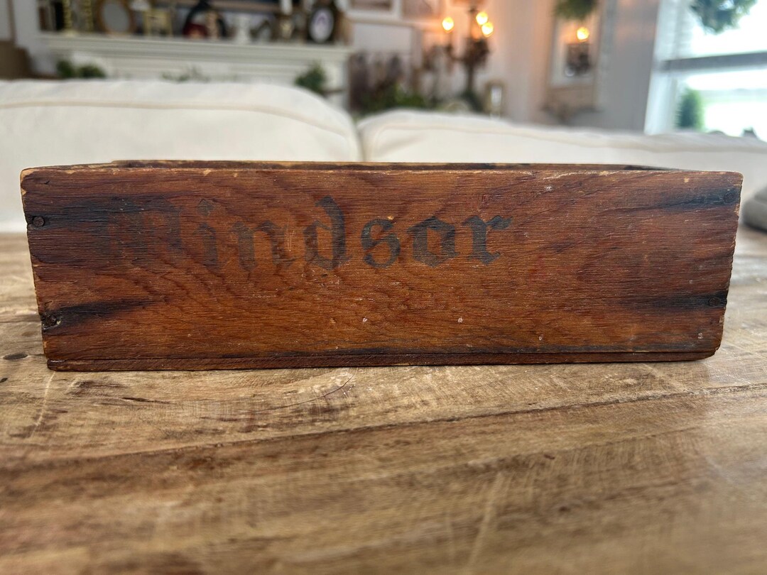 Vintage Wooden Cheese Box Distressed Brown Wood Box to Display 2 Lbs ...