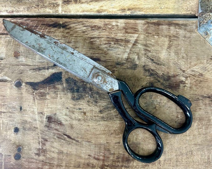 Vintage Kaufmann Solingen Steel Scissors K55k * Vintage Tailor Scissors ...